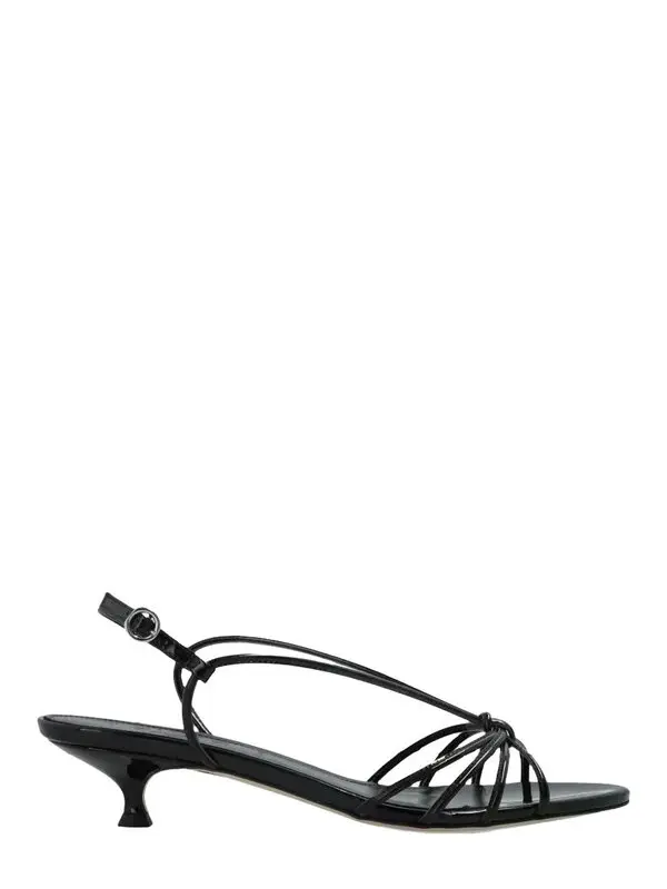 AeydĒ Amara Kitten Heel Sandals - Black