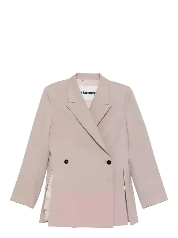 JIL SANDER Double-breasted Jacket - Neutrals