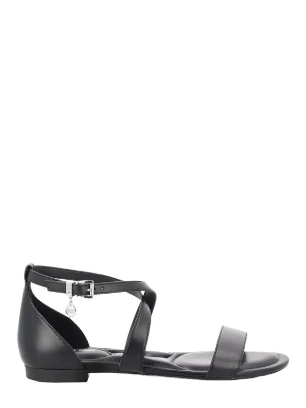 Michael Kors Crisscross Charm-detail Sandals - Black