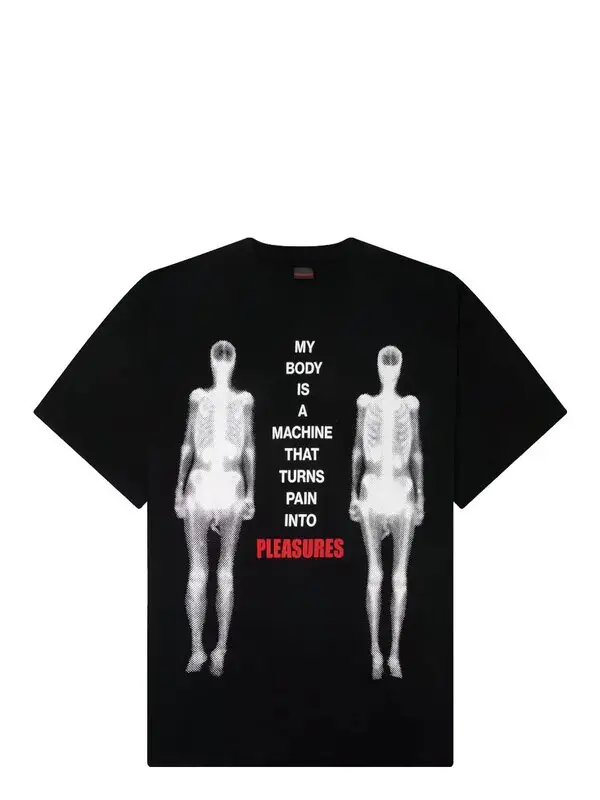 PLEASURES Machine Graphic T-shirt - Black