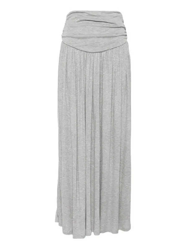 AYA MUSE Gathered Maxi Skirt - Grey
