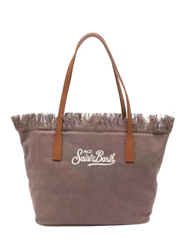 MC2 SAINT BARTH City Fringed Tote Bag - Brown