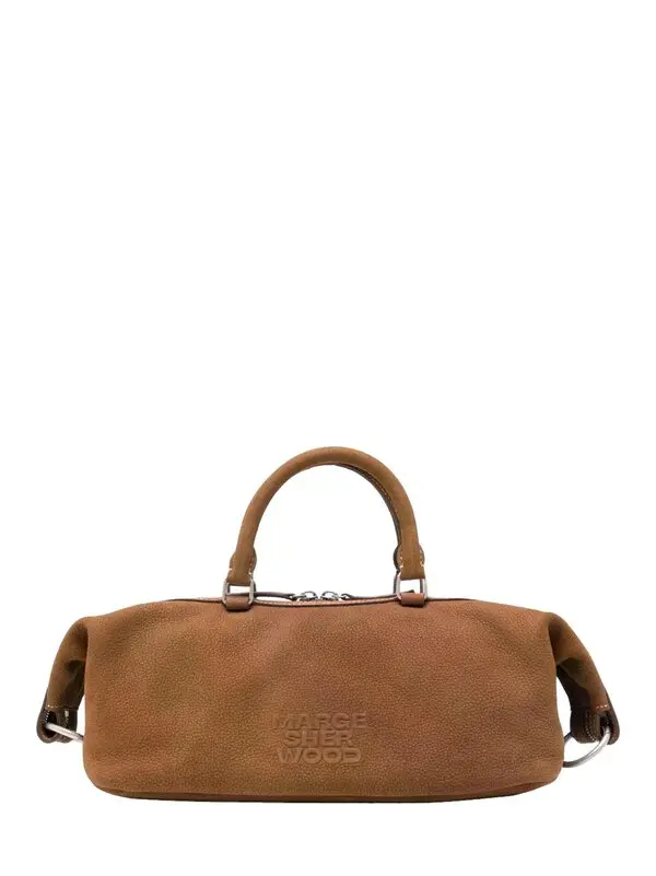MARGESHERWOOD Embossed-logo Tote Bag - Brown