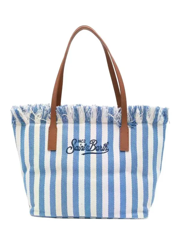 MC2 SAINT BARTH City Striped Tote Bag - Blue