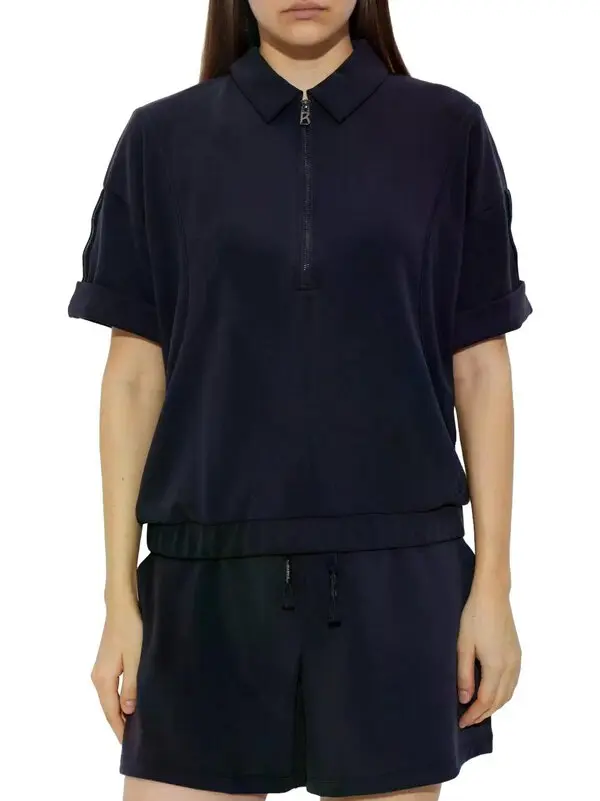 Bogner Finya Zip-up Polo Shirt - Blue