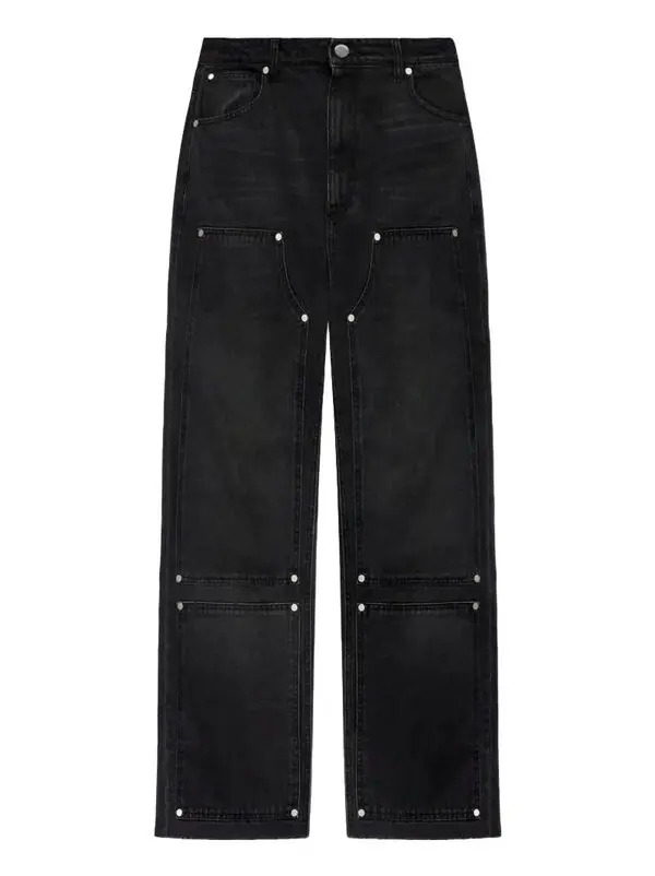 44 LABEL GROUP Panelled Riveted Trousers - Black