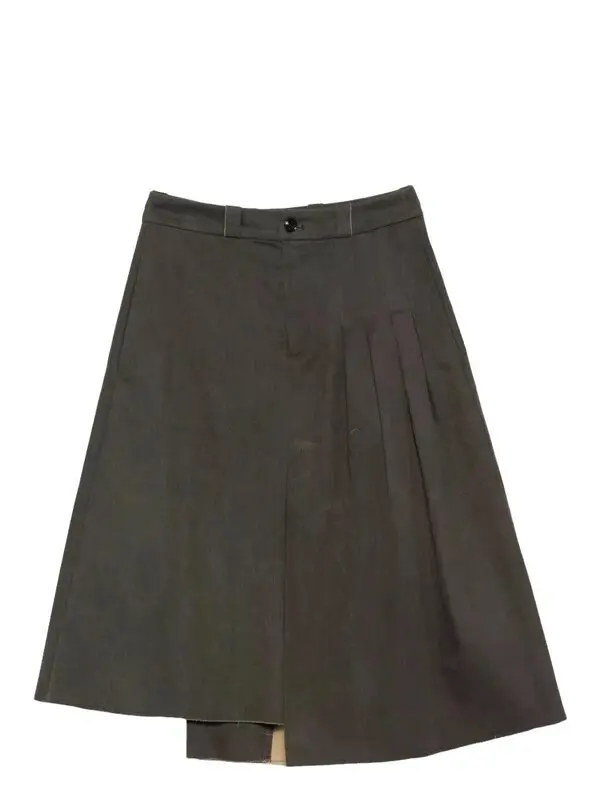 Our Legacy Origami Asymmetric Hem Midi Skirt - Grey