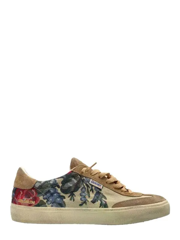 GOLDEN GOOSE Floral Print Sneakers - Neutrals
