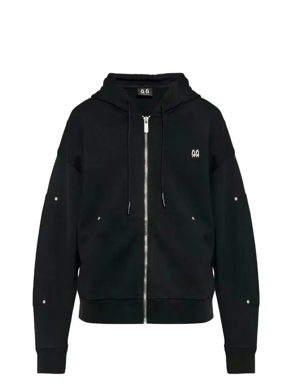 44 LABEL GROUP Hooded Zip-up - Black