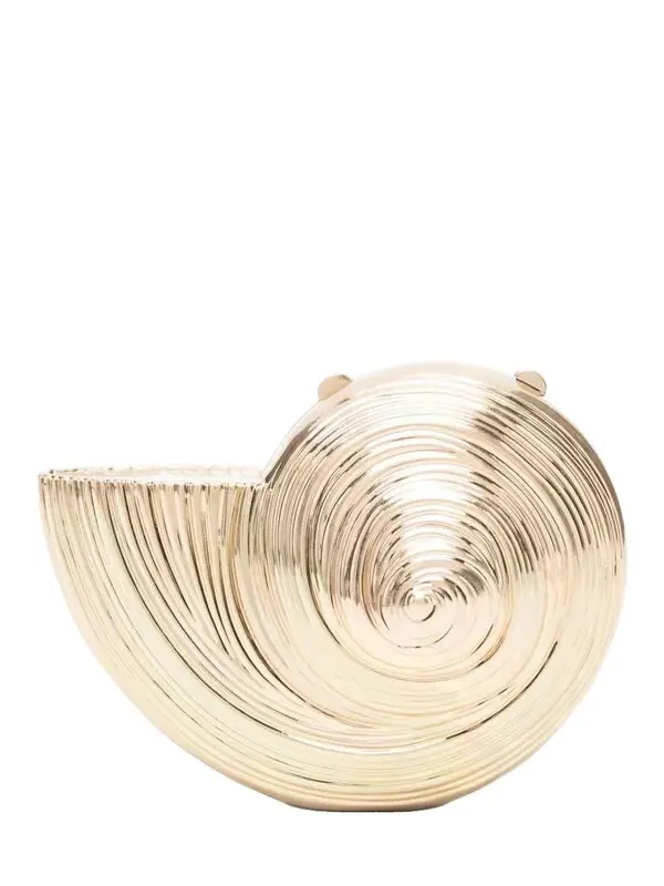 Simkhai Spiral-shell Clutch - Gold