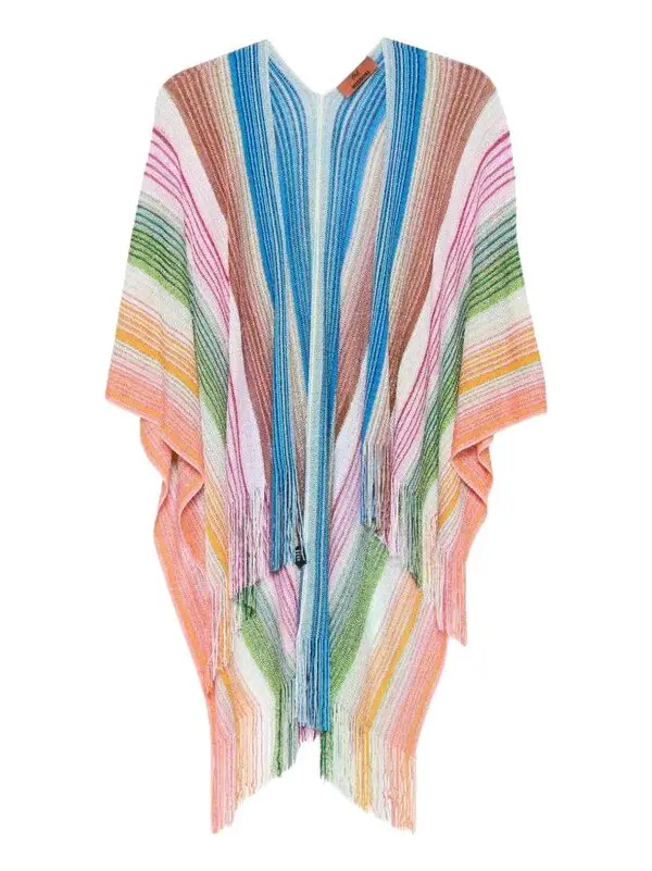Missoni Striped Fringed Jacket - Neutrals