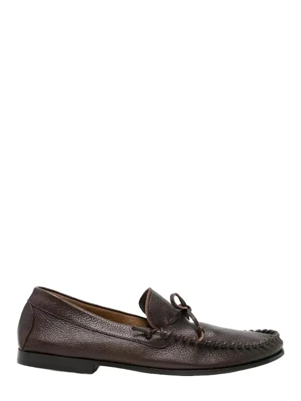 HENDERSON BARACCO Tie-detail Loafers - Brown