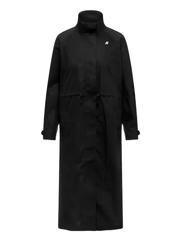 K-WAY Barbrein Drawstring Coat - Black