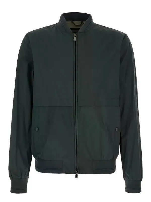 Corneliani Zip-up Bomber Jacket - Green