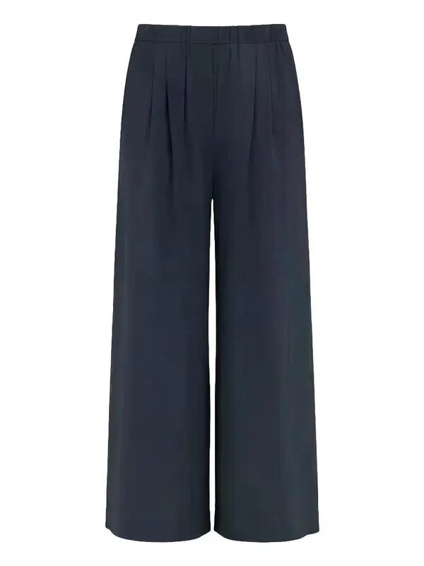 Christian Wijnants Pima Elasticated Pleated Palazzo Pants - Blue