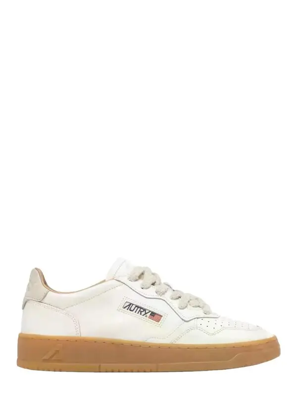 AUTRY Medalist Low Leather Sneakers - Neutrals
