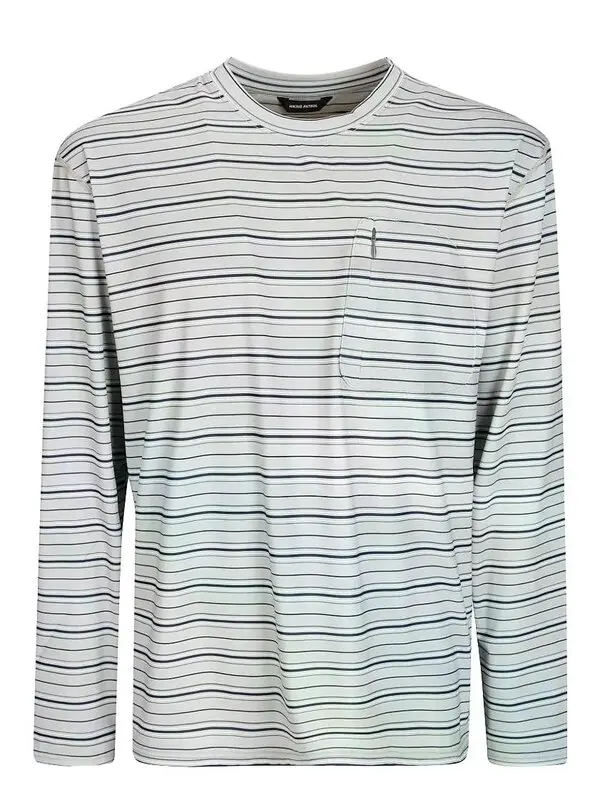 HIKING PATROL Striped Long-sleeve T-shirt - Grey