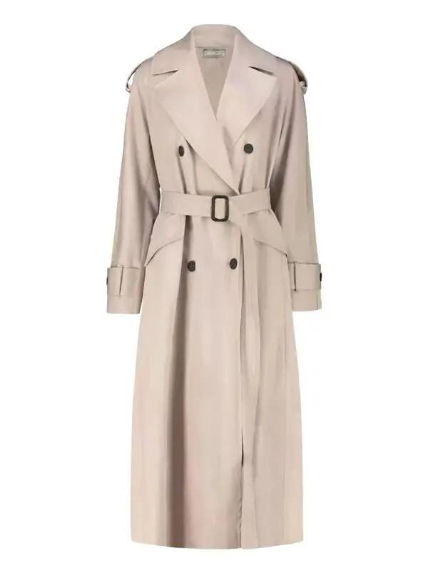 DRHOPE Belted Trench Coat - Neutrals