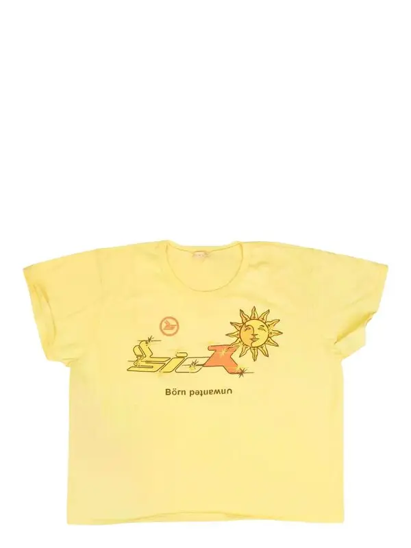 SICKO Unwanted Sunshine Printed T-shirt - Yellow