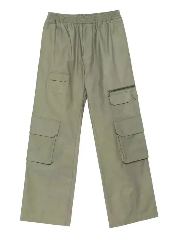 QASIMI Pocket Cargo Trousers - Green