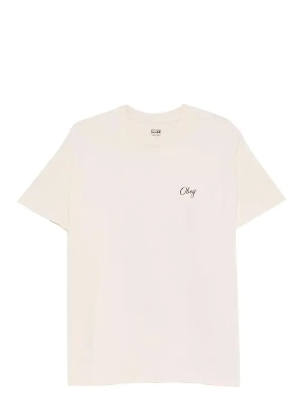 Obey Crew-neck T-shirt - Neutrals