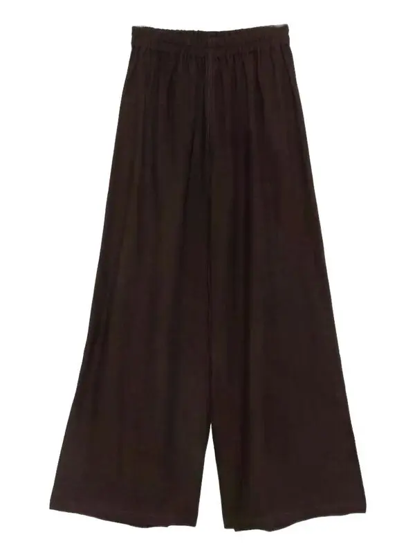 MAURIZIO BRASCHI Wide-leg Trousers - Brown