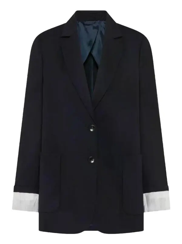 Seventy Pocket Cuffed Blazer - Blue