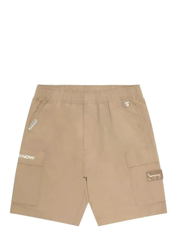 AAPE BY *A BATHING APE Logo Cargo Shorts - Neutrals
