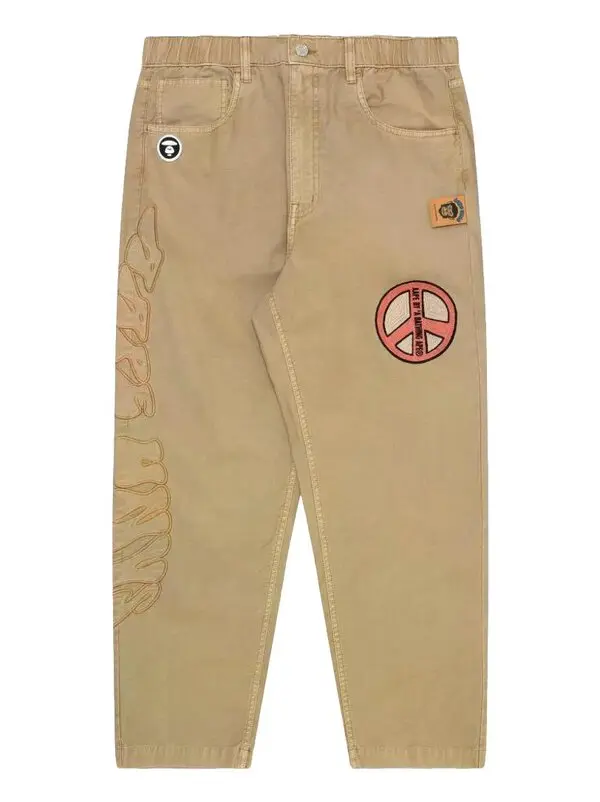 AAPE BY *A BATHING APE Relaxed Trousers - Neutrals