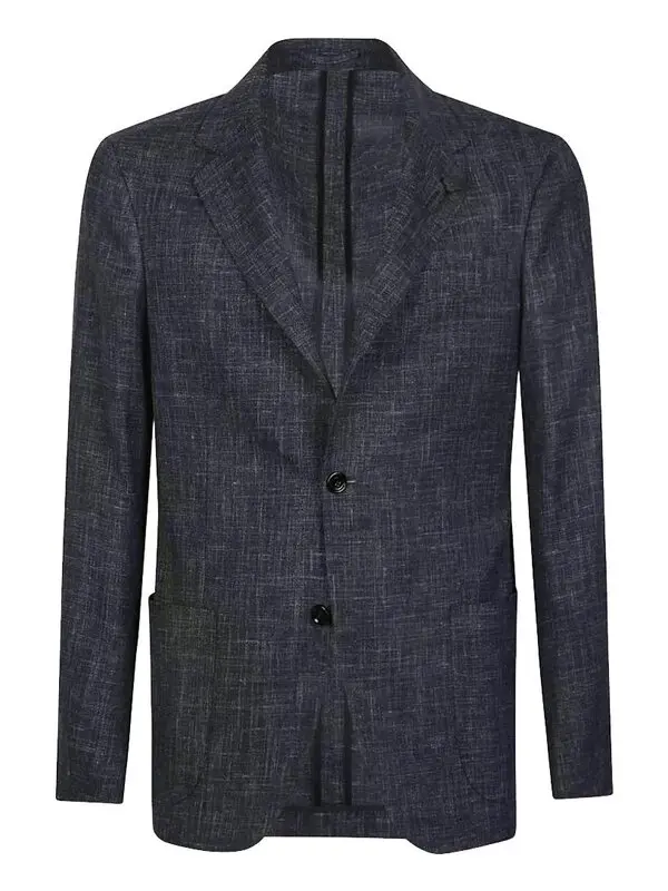 LARDINI Single-breasted Blazer - Blue