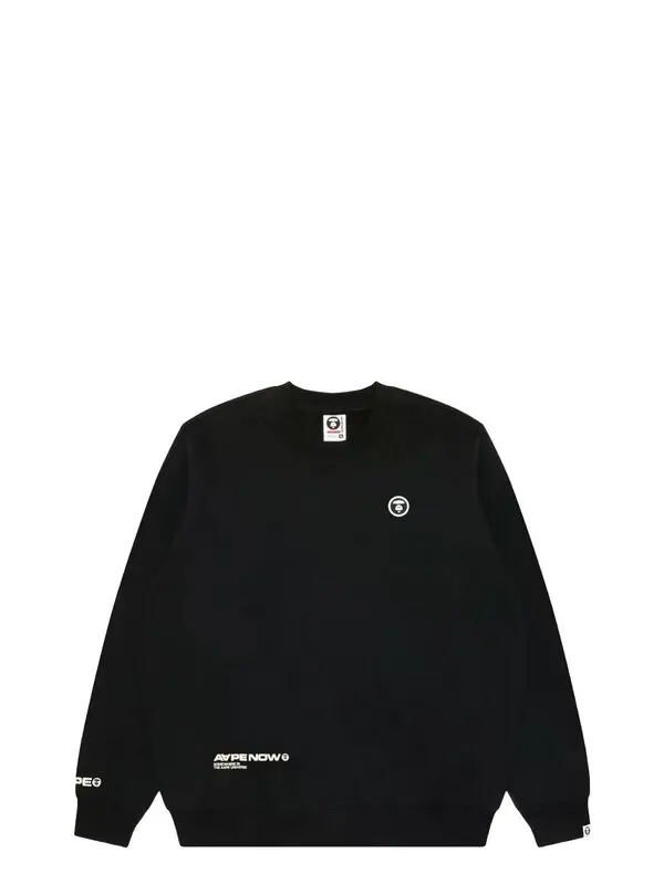 AAPE BY *A BATHING APE Moonface Logo Sweatshirt - Black