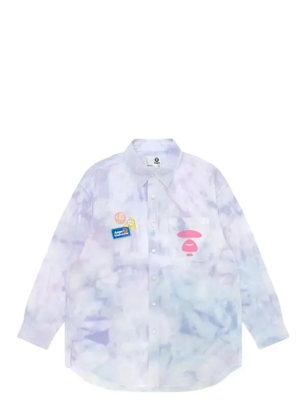 AAPE BY *A BATHING APE Relaxed Tie-dye Shirt - Purple