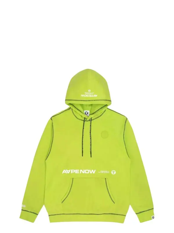 AAPE BY *A BATHING APE Crew Neck Hooded Sweatshirt - Green