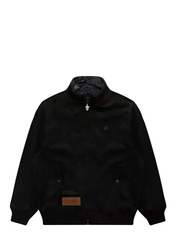 AAPE BY *A BATHING APE Logo Embroidered Corduroy Jacket - Black
