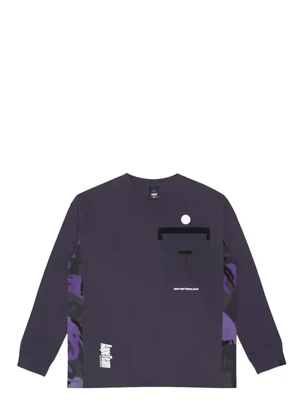 AAPE BY *A BATHING APE Moonface Long-sleeved T-shirt - Black