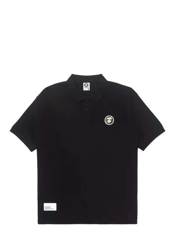 AAPE BY *A BATHING APE Patch Polo Shirt - Black