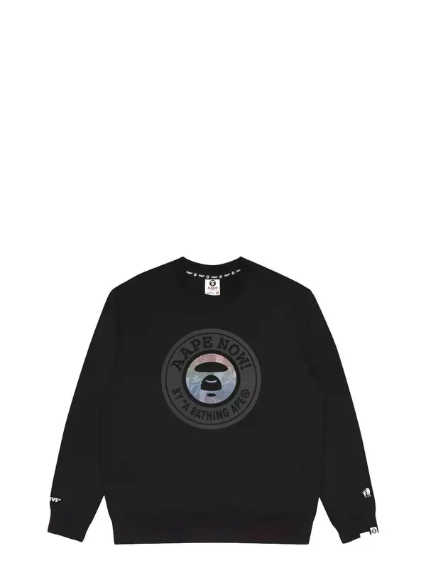 AAPE BY *A BATHING APE Graphic Print Sweatshirt - White