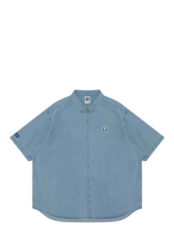 AAPE BY *A BATHING APE Short Sleeve Shirt - Blue