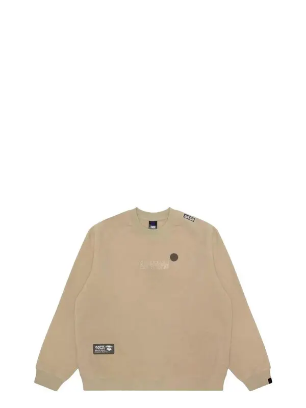 AAPE BY *A BATHING APE Moonface Patch Sweatshirt - Neutrals