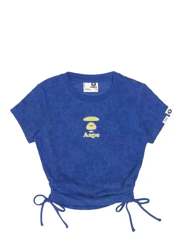 AAPE BY *A BATHING APE Patterned Crewneck T-shirt - Blue
