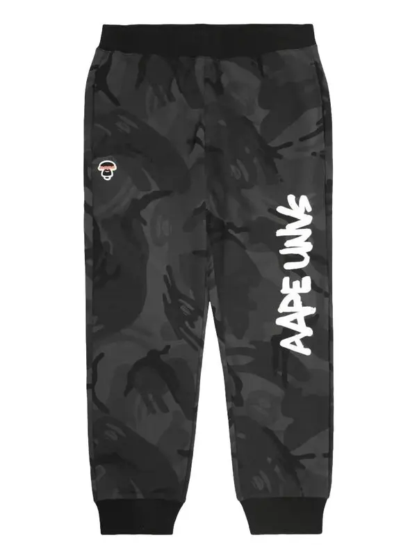 AAPE BY *A BATHING APE Camo-patterned Trackpants - Black