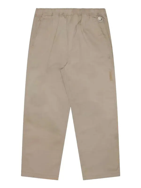 AAPE BY *A BATHING APE Moonface-patch Drawstring Chino Pants - Neutrals