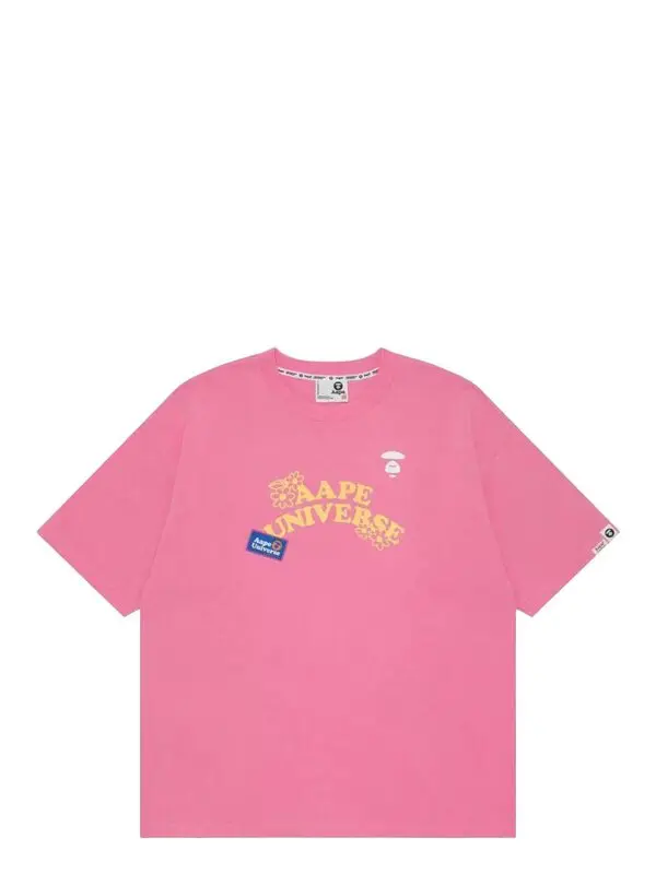 AAPE BY *A BATHING APE Graphic Printed T-shirt - Pink