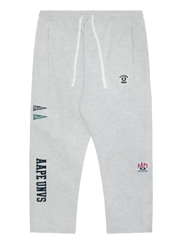 AAPE BY *A BATHING APE Logo-patch Track Pants - Grey