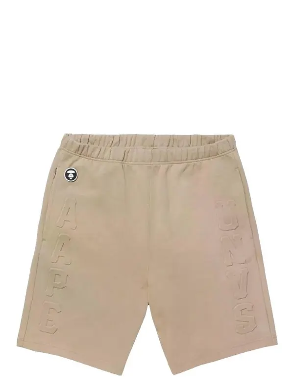 AAPE BY *A BATHING APE Logo Track Shorts - Neutrals