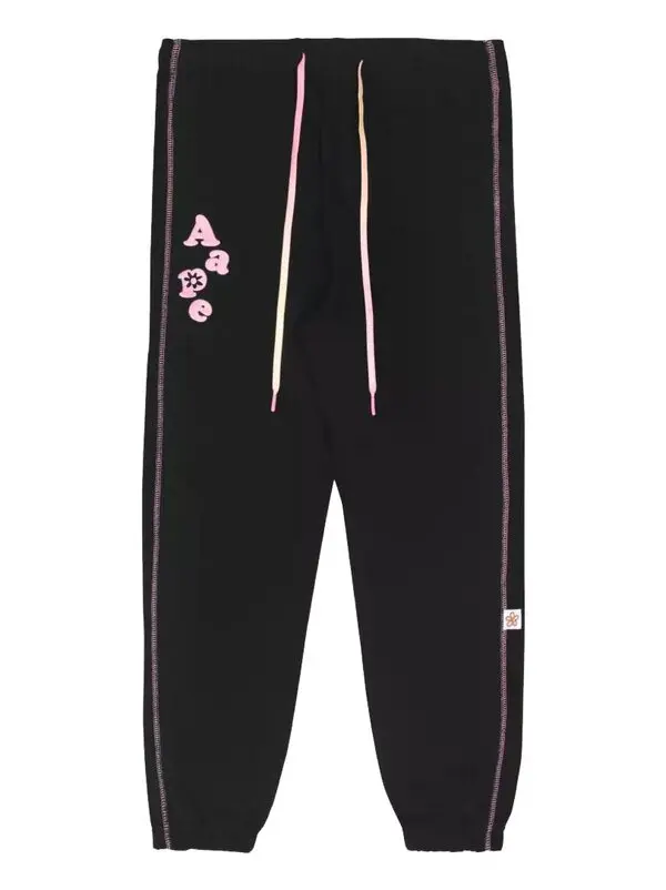 AAPE BY *A BATHING APE Embroidered Track Pants - Black
