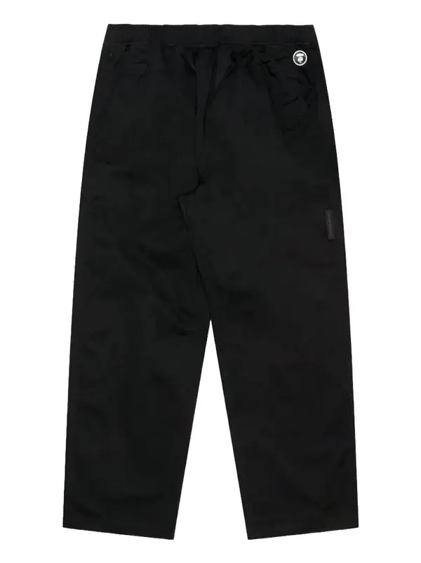 AAPE BY *A BATHING APE Moonface-patch Trousers - Black