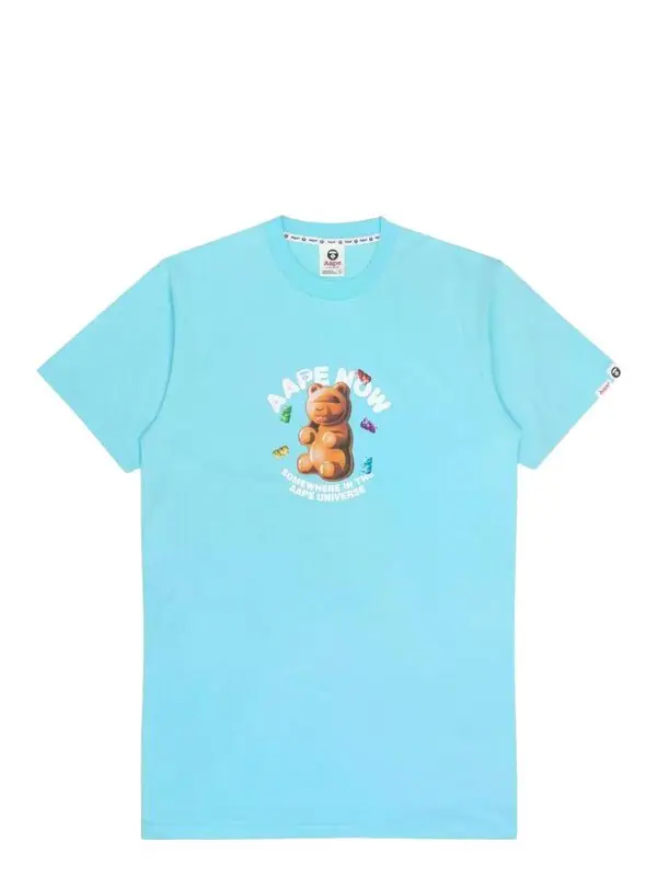 AAPE BY *A BATHING APE Graphic-print T-shirt - Blue