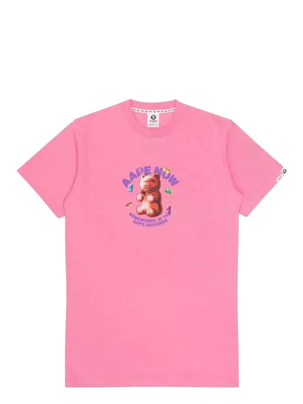 AAPE BY *A BATHING APE Graphic-print T-shirt - Pink