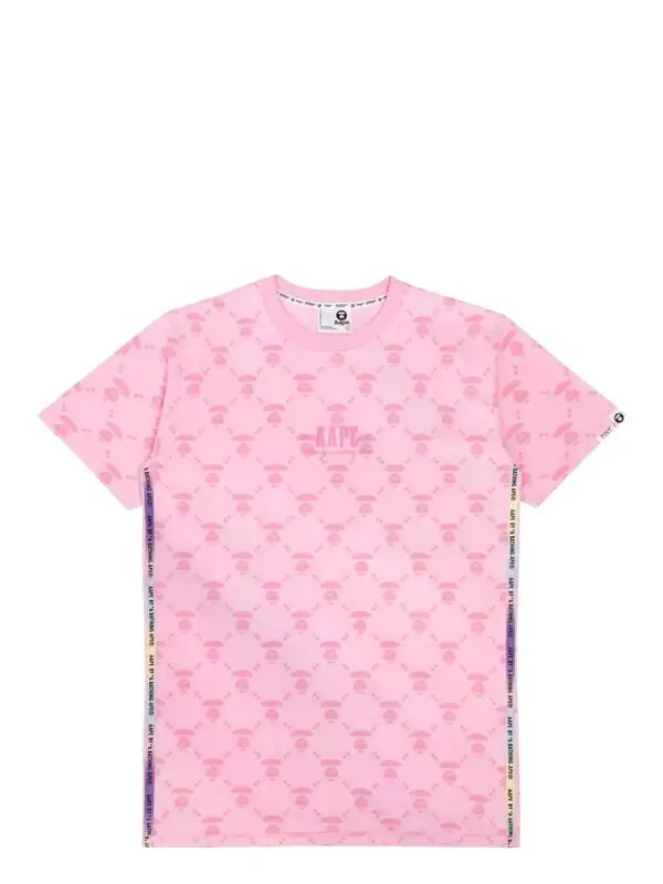 AAPE BY *A BATHING APE Moonface Patterned T-shirt - Pink